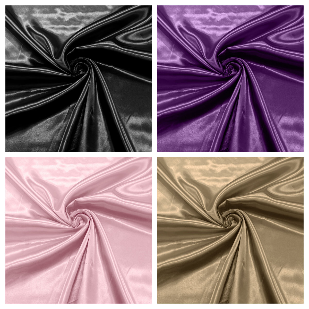 Shiny Charmeuse Satin Fabric for Wedding Dress/Crafts Costumes/58” Wid
